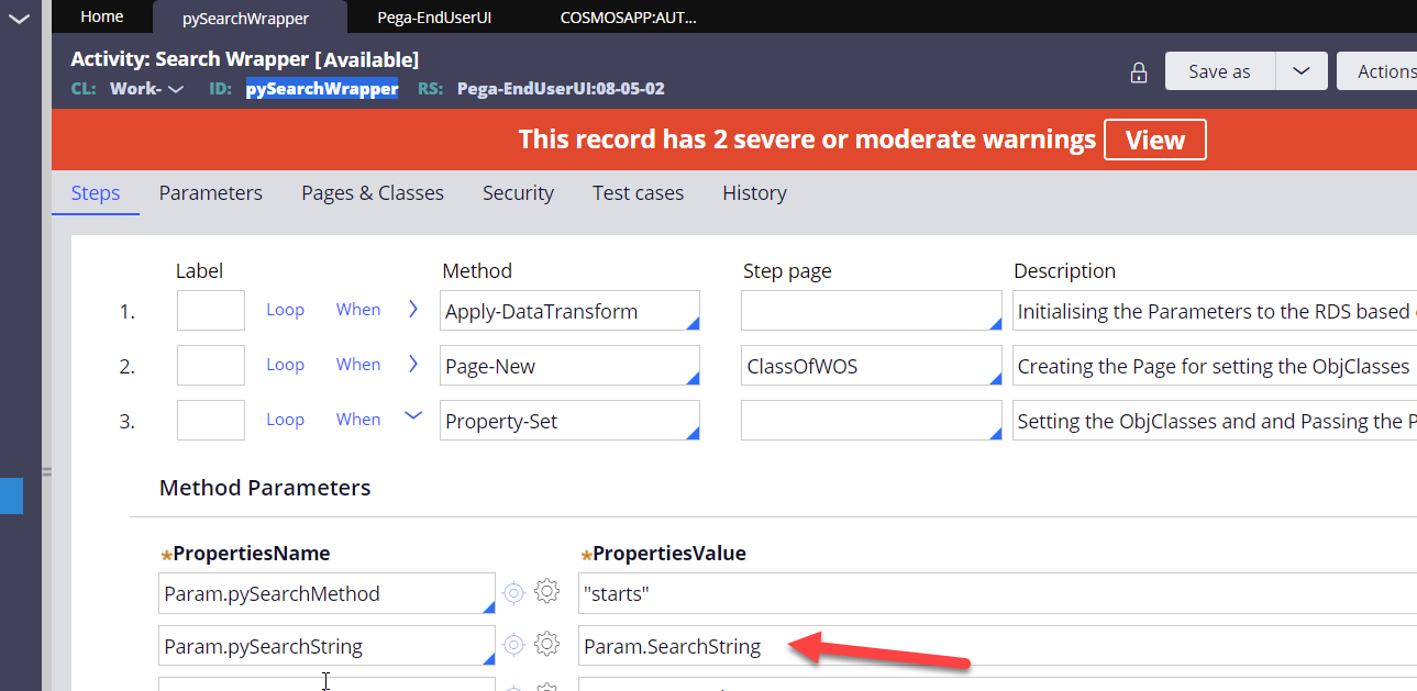 Unexpected Error Message Lucene Syntax Search Queries Are Not Supported When Property Level